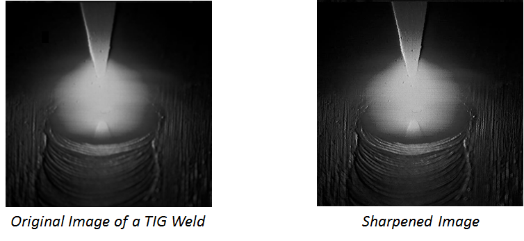 How Image Sharpening Can Improve Weld Camera Images