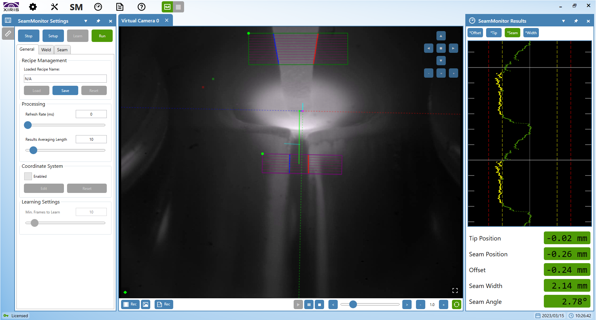 Camera based Seam Monitoring for TIG Tube Mills